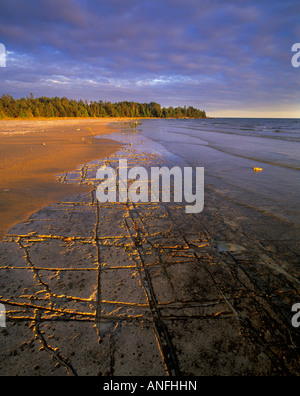 Sunrise on Misery Bay, Misery Bay Provincial Park, Manitoulin Island ...