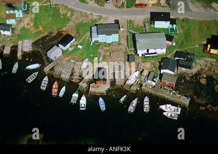 aerial of the town of Burgeo newfoundland, Canada Stock Photo - Alamy