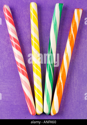 Multicoloured sticks of rock. Seaside rock pattern Stock Photo - Alamy