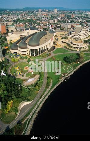 Aerial of Canadian Museum of Civilization, Hull, Gatineau, Quebec ...