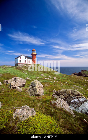 Newfoundland coastal scenic landscape of Ferryland lighthouse and ...