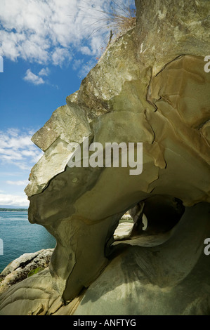 Sandstone Cave at Retreat Cove, Galiano Island, British Columbia ...