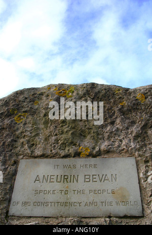 The Aneurin Bevan memorial stones Tredegar, South Wales, UK. Founder of ...