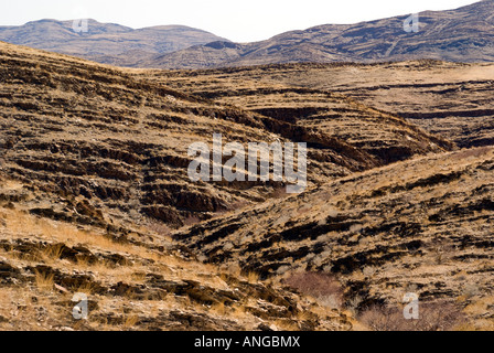 The Badlands a metamorphic mica schist formation of bedrock outcropping ...