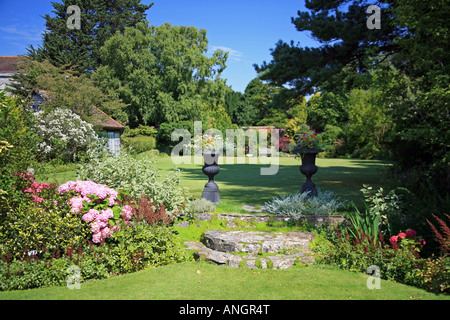 Gardens of the Priory Hotel, Wareham, Dorset, England, UK Stock Photo ...