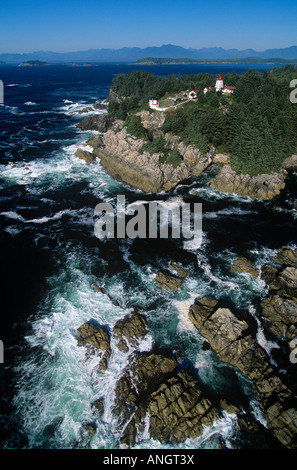 Aerial image of Cape Beale Lighthouse, Vancouver Island, BC, Canada ...
