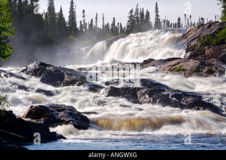 White Bear River Falls, Labrador, Newfoundland Labrador, Canada Stock ...