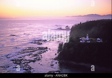 Cape Beale Lighthouse marks the entrance to Barkley Sound, on the West ...