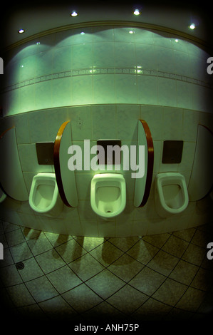 gentlemens urinals toilets wc lavatories male men wideangle lens ...
