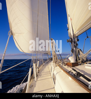Sailboat, Strait of Georgia, British Columbia, Canada Stock Photo - Alamy