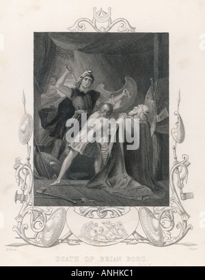 Death of Brian Boru at the Battle of Clontarf, Ireland, 1014 (1913 ...