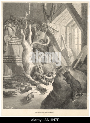 The Cat And The Old Rat fable Stock Photo - Alamy