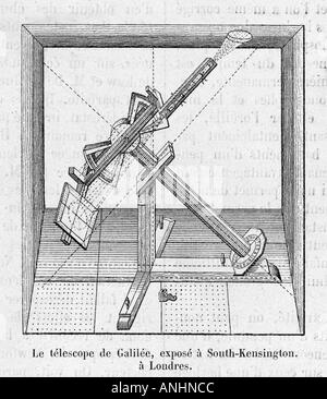 Galileo His Instruments Stock Photo - Alamy