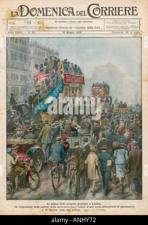 General strike in Britain, 1926. Mr Punch thanking members of the ...