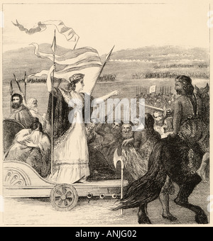 Boadicea (also Boudicca or Boudica), Queen of the Iceni.(1st century ...