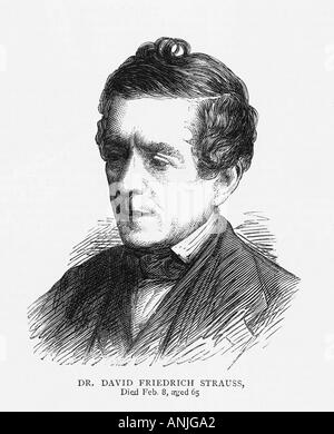STRAUSS, David Friedrich (1808-1874). German theologian and philosopher ...