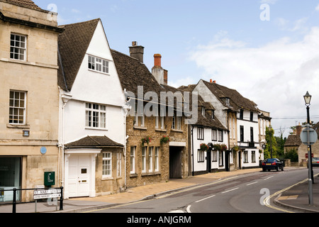 UK Wiltshire Chippenham St Marys Street historic houses in different ...