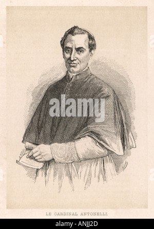 Giacomo Antonelli, 1806 – 1876. Italian cardinal deacon. From L'Univers ...