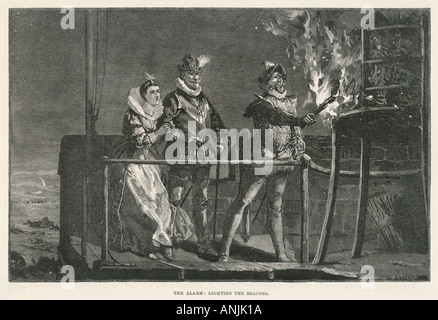 Armada Beacons 1588 Stock Photo - Alamy
