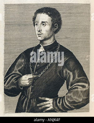Pietro Aretino, 1492 - 1556, an Italian writer and poet of the ...
