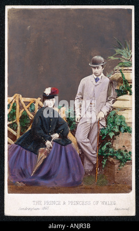 Edward VII and Alexandra c. 1863 Stock Photo - Alamy