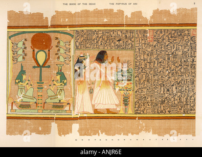 BOOK OF THE DEAD/PLATE 8 Stock Photo - Alamy