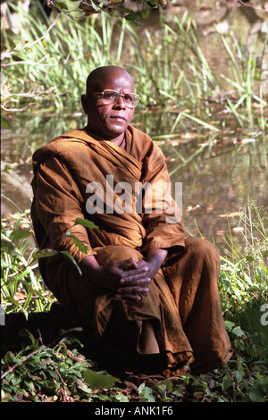 buddhist monk buddhist monk chithurst monastery in england Stock Photo ...