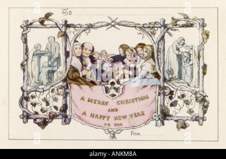 Reputedly the first Christmas card, this was designed by Horsley in ...