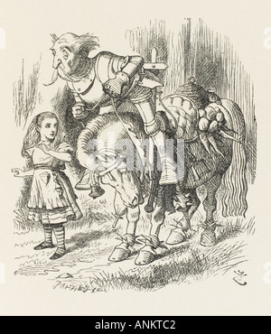 The White Knight Alice Through the Looking Glass Illustration by Sir ...