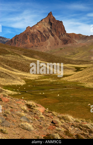 Monte Zeballos (2743 m) near Los Antiguos, Province of Santa Cruz ...