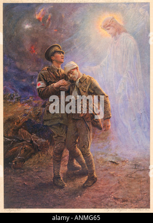 'The Comrade in White' - also known as Jesus - comforts a wounded ...
