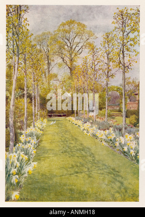 WAXWELL FARM GARDEN 1908 Stock Photo - Alamy