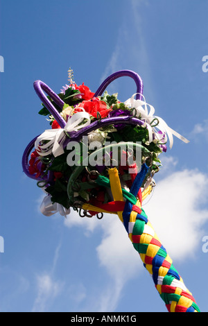 A decorated maypole, uk Stock Photo - Alamy