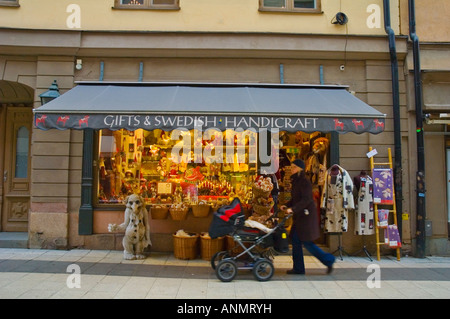 Stockholm Sweden downtown souvenir shop in Old Town of Gamla Stan Stock ...