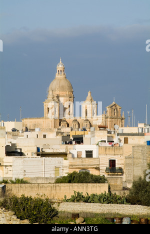 Siggiewi Malta Maltese Church town Stock Photo - Alamy