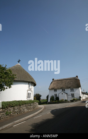 One of the Round Houses of Veryan on the Roseland Peninsula Cornwall ...