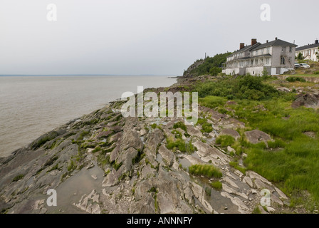 Grosse Isle Historic Site memorial cross Gaspe Quebec Canada Stock ...