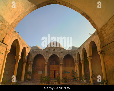 Firdaus madrasa, Aleppo, courtyard Stock Photo - Alamy