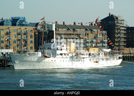 The Norwegian Royal Yacht, KS Norge, during a Royal visit to Lindesnes ...