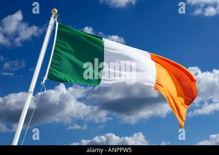 Irish Flag, Tricolour, green white and orange Stock Photo: 20179366 - Alamy