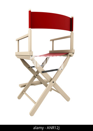 Red Director chair Stock Photo - Alamy