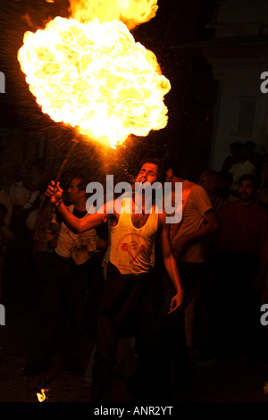 Fire eater ( India Stock Photo - Alamy