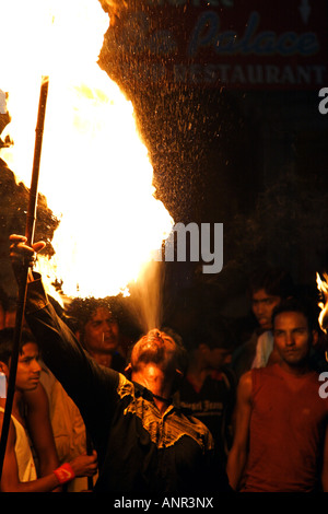 Fire-eater ( India Stock Photo - Alamy