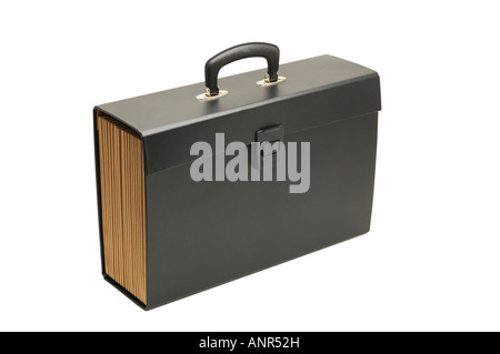Alphabetical document organiser organizer box file case Stock Photo - Alamy