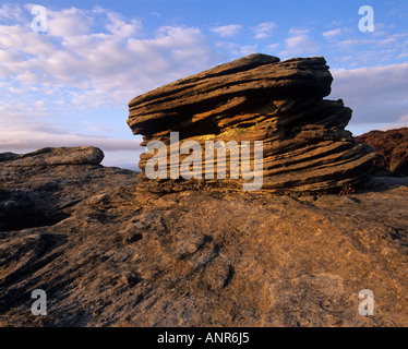 Dove Crag on the Simonside Hills near Rothbury, Northumberland National ...
