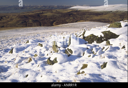 Winter snow in the Lowther Hills at Wanlockhead which was once famous ...