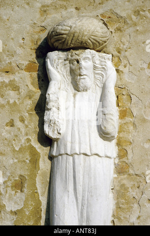 Italy Venice One of the statues known as Mori on the Campo dei Mori ...