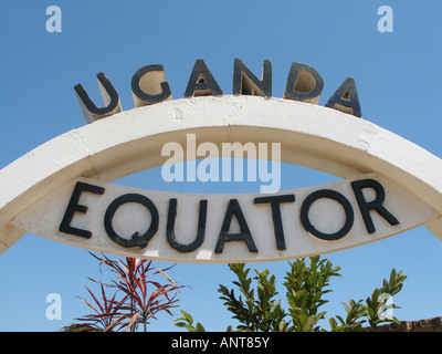Equator crossing on Masaka Road, Uganda Stock Photo - Alamy