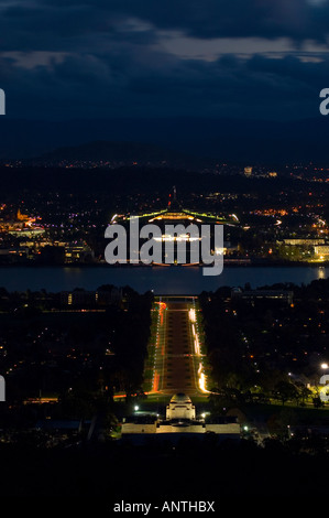 Anzac Parade at night Stock Photo - Alamy