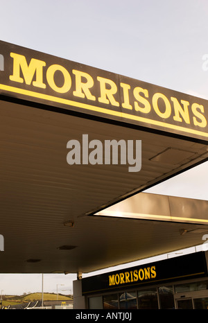 Morrisons supermarket chain store petrol station garage UK Stock Photo ...